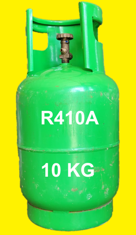 Refurbished R410A Refrigerant Gas 10 kg - 1/4″ SAE Valve